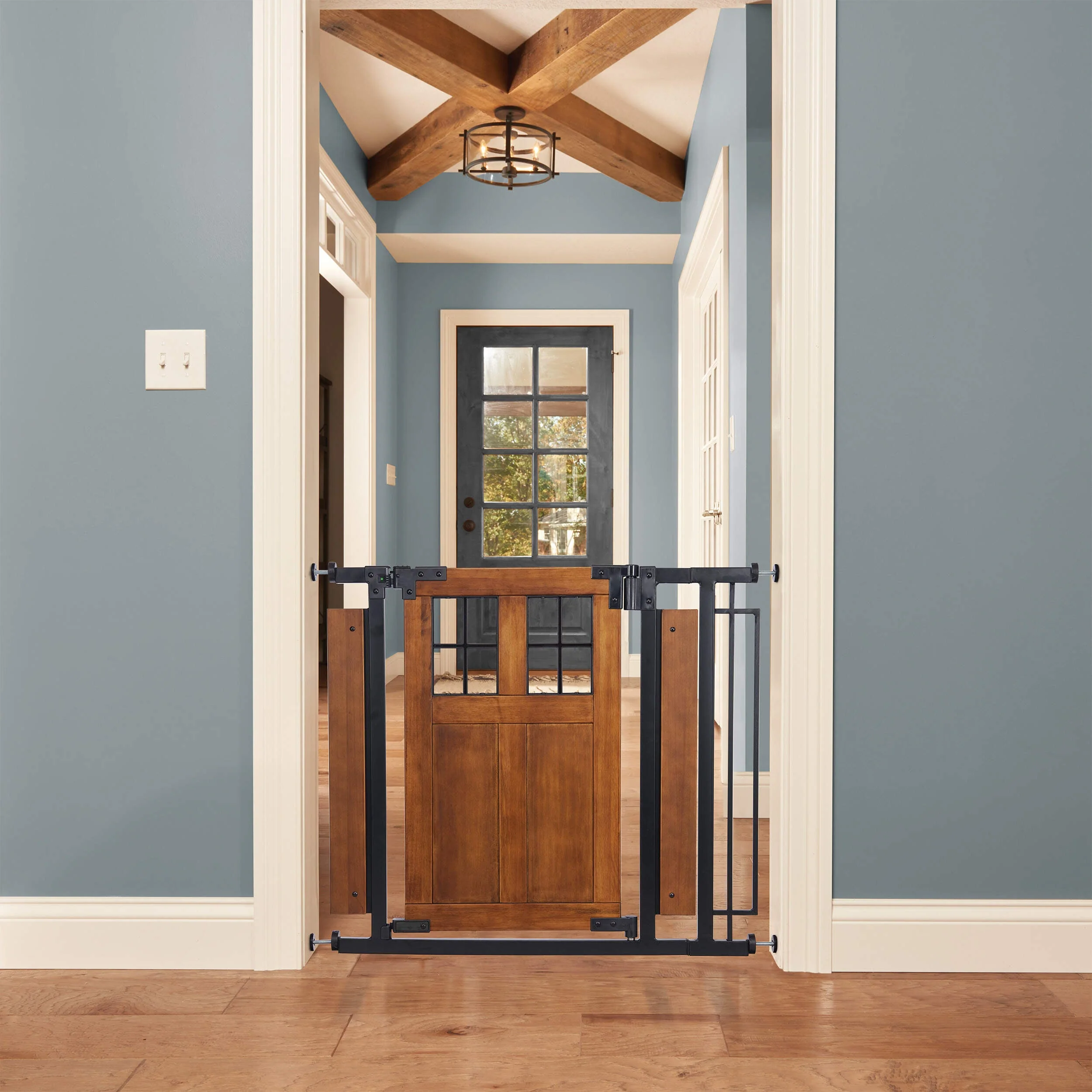 Evenflo Barn Door Walk-Thru Safety Gate Farmhouse Collection ...