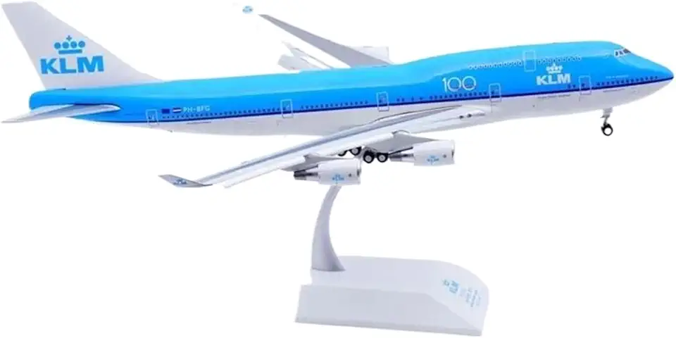 diecast Plane Model 1:200 Scale Prefab Model for KLM Boeing B747-400 ...