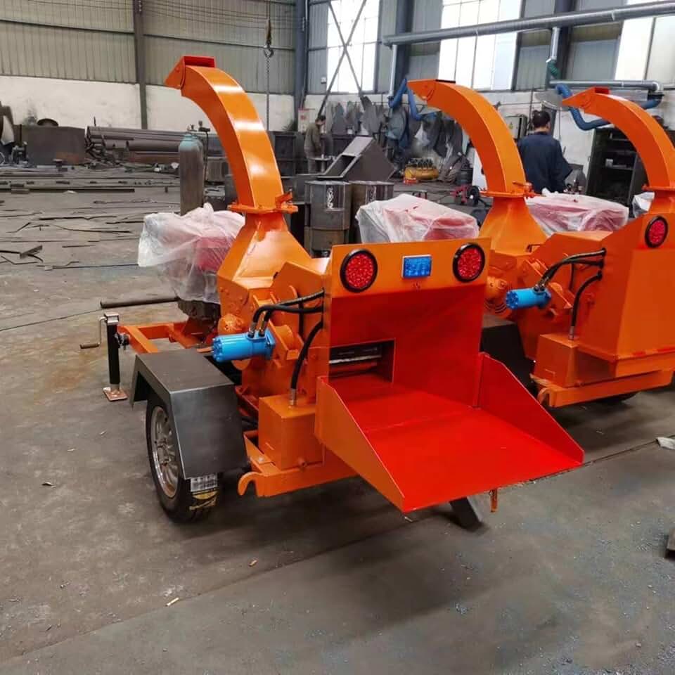Garden Tree Chipper Shredder Brush Chipper Wood Grinder with Gasoline ...