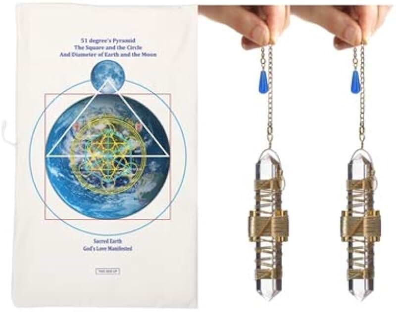 Magnetic Healing Mat System The Metatron Cube Mat with Two 3.5" Quartz ...