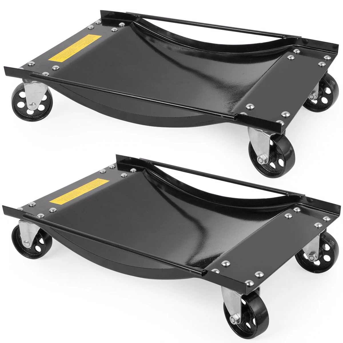 Stark USA 26005 1000lb Capacity Steel Tire Skates Swivel Car Wheel ...