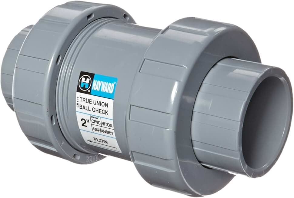 Hayward TC20200ST Series TC True Union Ball Check Valve, Socket ...