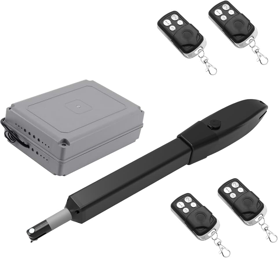 Automatic Gate Opener with Remote Complete Kit + 2 Extra Remote ...