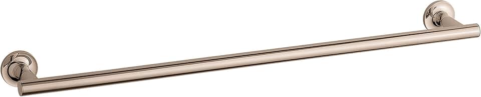 KOHLER 14436-RGD Purist 24" Towel Bar for Bathroom Wall, Wall-Mount ...