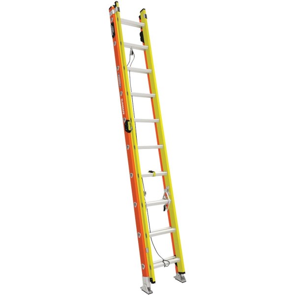 Werner GlideSafe 20 Ft. Type IA Fiberglass Tri-Rung Extension Ladder ...