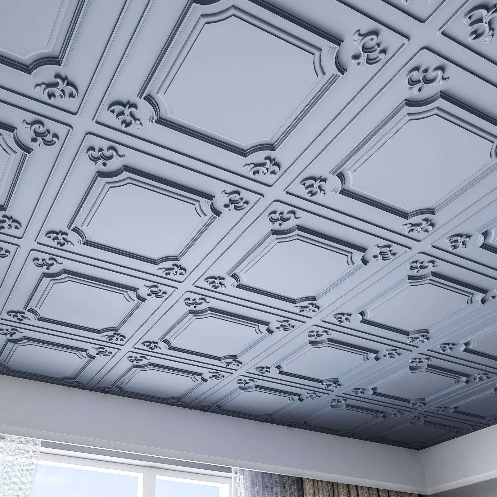 Art3d 2x2ft PVC Drop Ceiling Tiles,Lay-in Ceiling Tiles,Glue Up Ceiling ...