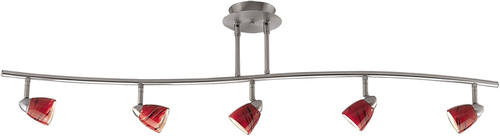 Cal Lighting CALSL-954-5-BS/RDS Contemporary Modern Five Pendant ...