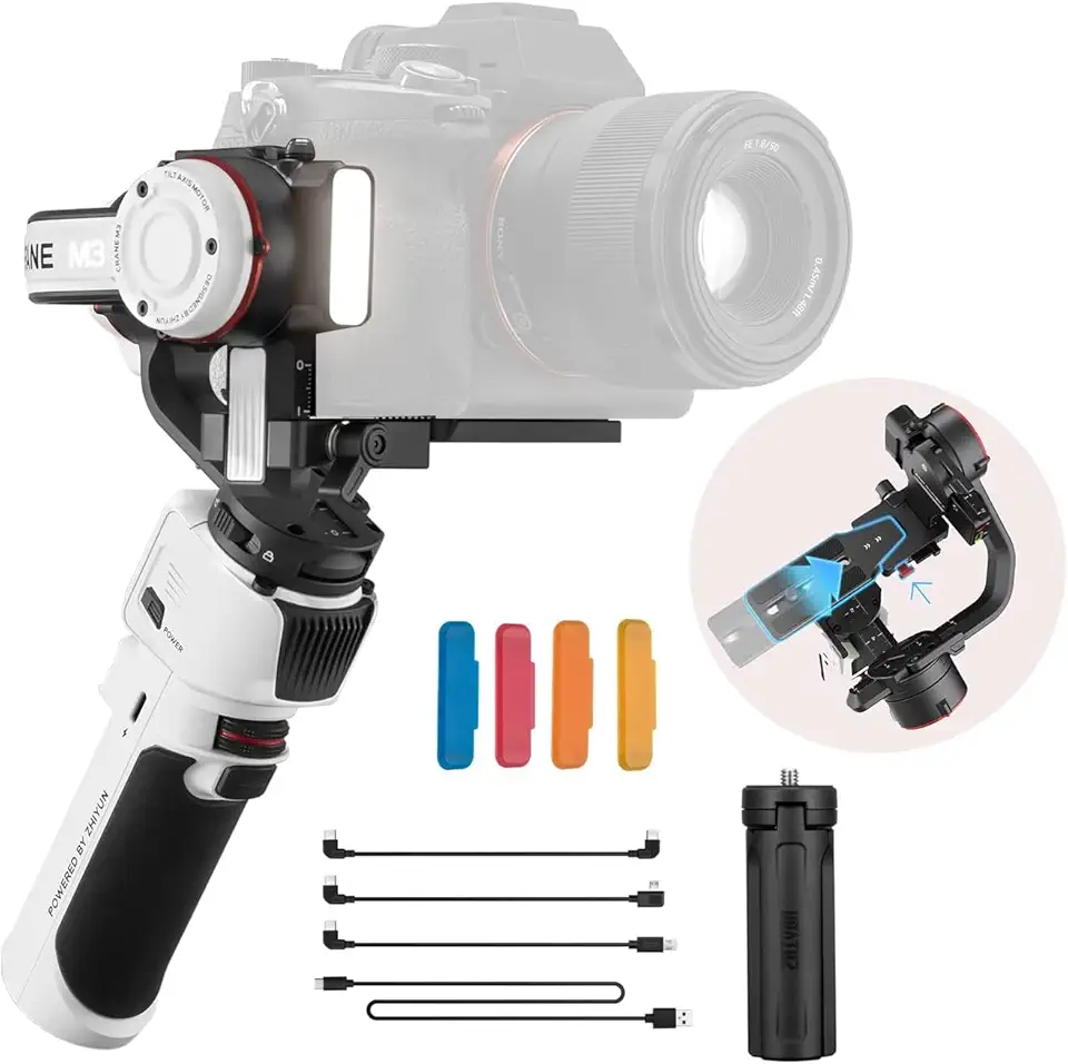 ZHIYUN Crane M3 3-Axis Handheld Gimbal Stabilizer,Professional Video ...