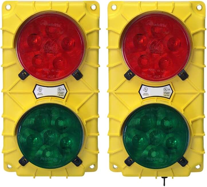 SG30 LED Stop and Go Light Signal System, 6-3/8-Inch Width X 11-3/8 ...