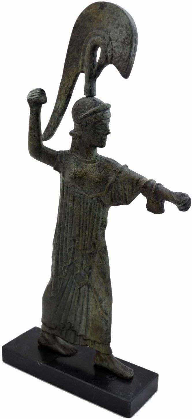 Athena Promachos Bronze Statue - Ancient Greek - Unique Piece - Museum ...