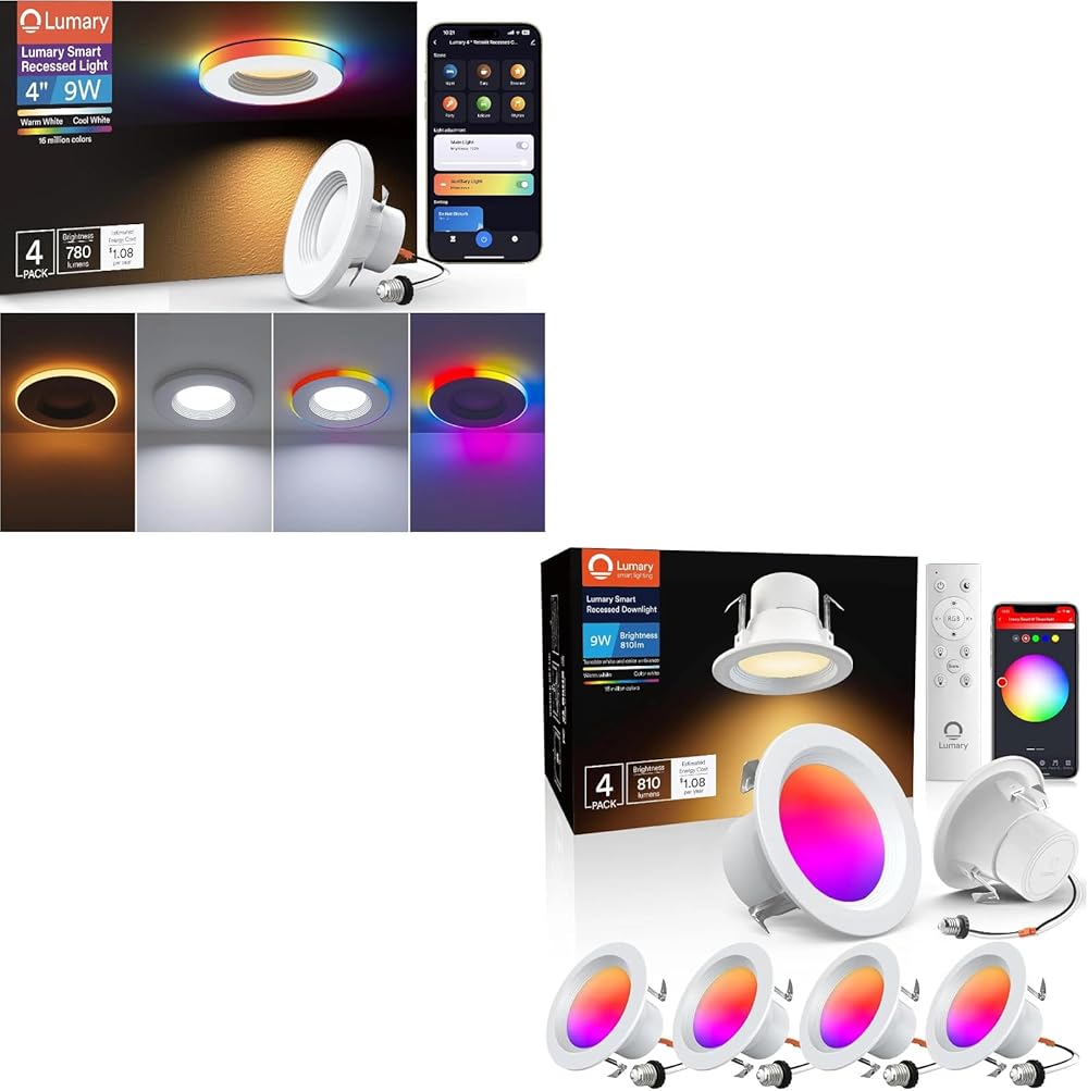 Smart Recessed Lighting 4 Inch, Smart WiFi Recessed Retrofit Lights ...