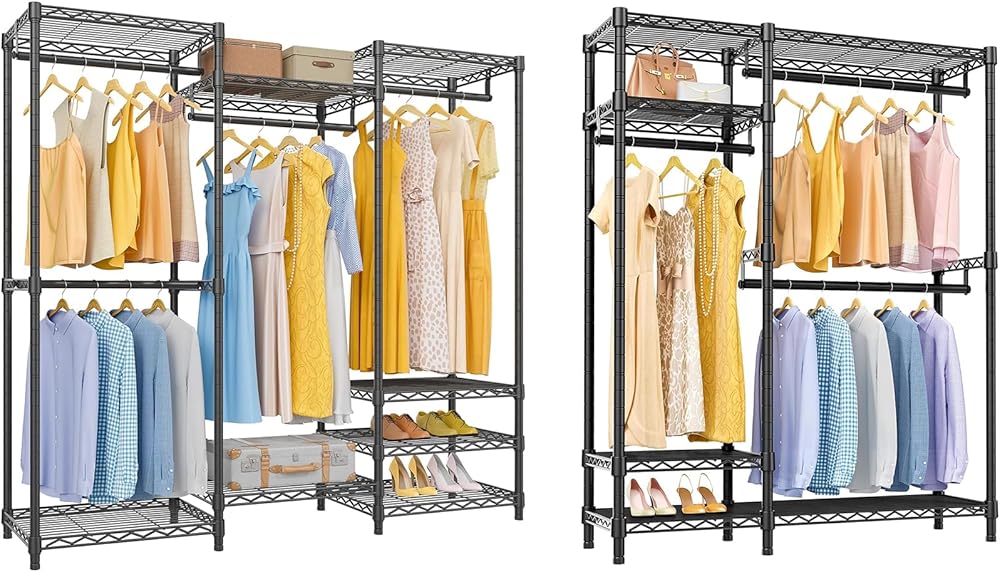 VIPEK V5 Medium & V2 Garment Rack Bundle, Portable Closet Wardrobe ...