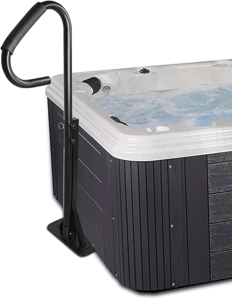 YUEWO Hot Tub Handrail 55” Spa Safety Rail 90°swivel Variable Height ...