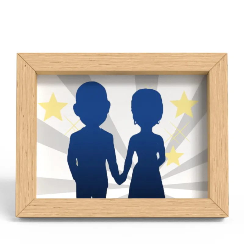 Upper Body Customizable 2 Person Custom Clay Figure Frame Gifts Upper Body Customizable 2 Person Custom Clay Figure Frame Gifts