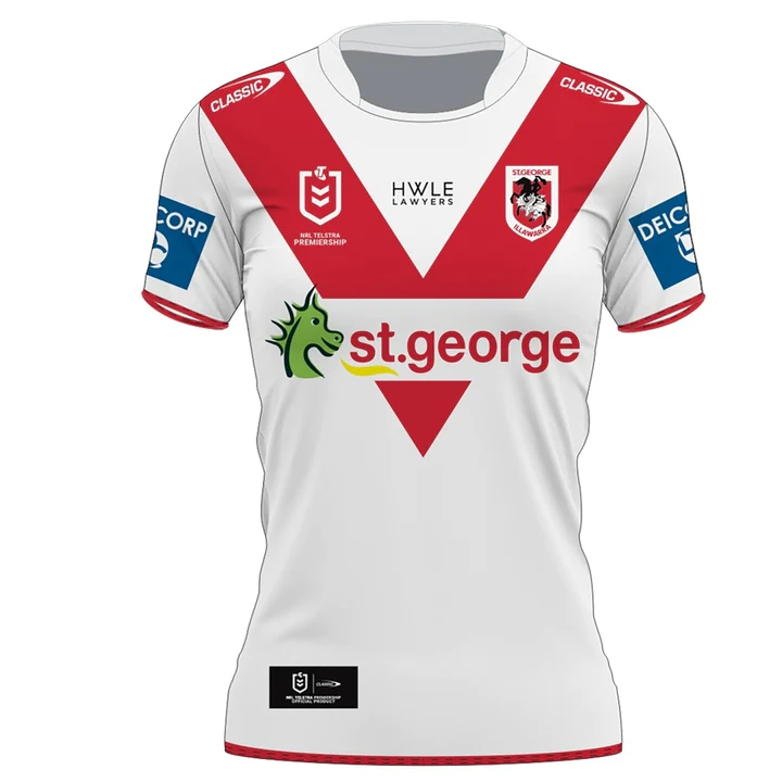 NRL St George Illawarra Dragons 2024 Home Jersey - rugbygeli