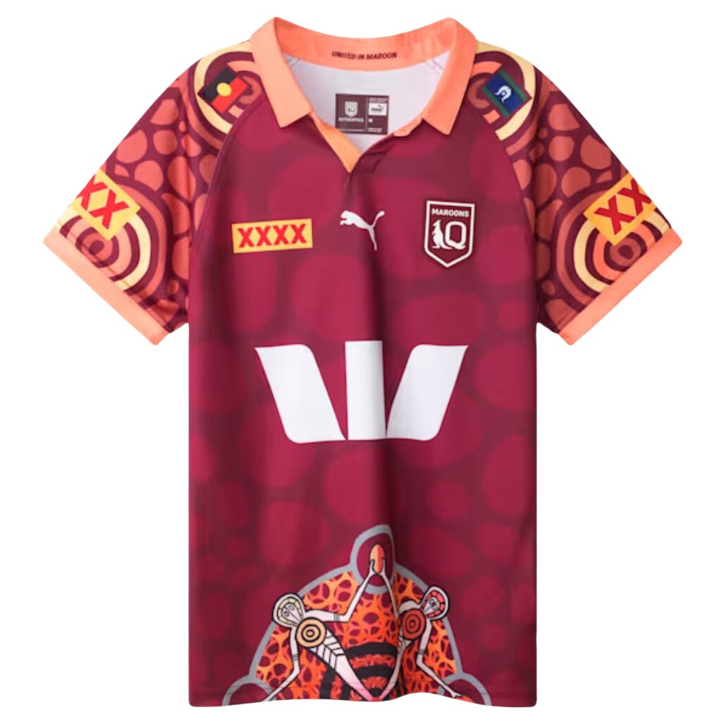 NRL QLD Maroons 2024 Indigenous Jersey - rugbygeli