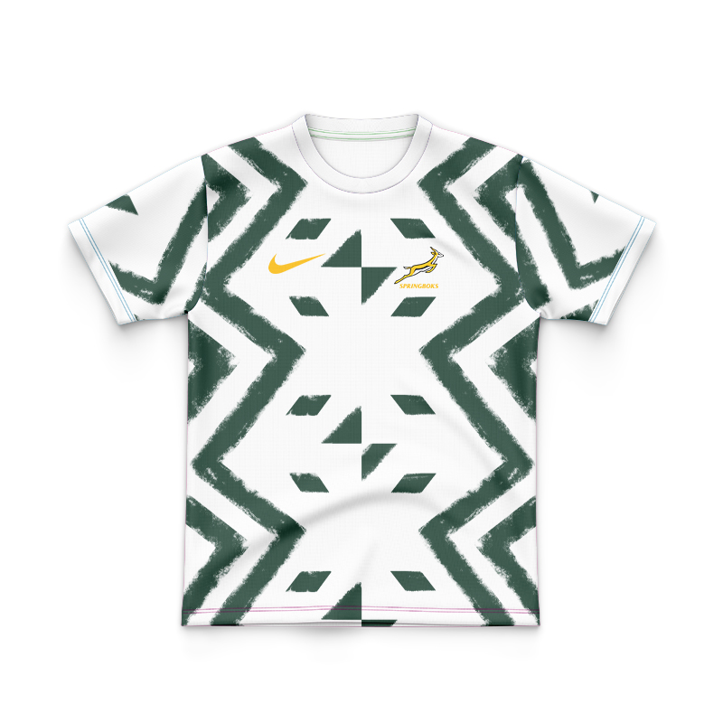 Kid's South Africa Springboks 2024 Pre-Match Jersey - rugbygeli