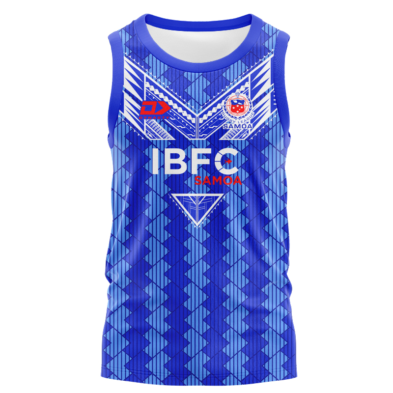 Toa Samoa Rugby League 2024 Home Singlet - rugbygeli