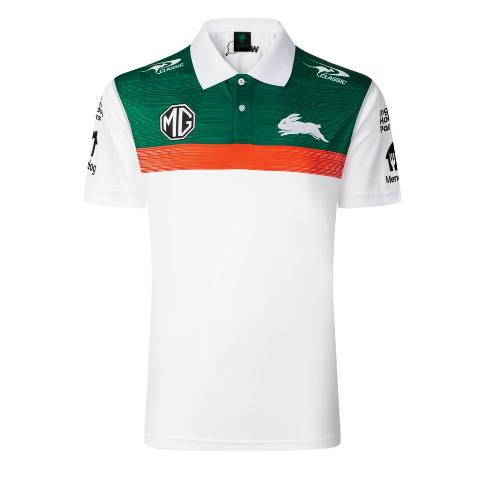 NRL South Sydney Rabbitohs 2025 C Media Polo Shirt - rugbygeli
